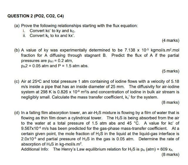 Solved QUESTION 2 (PO2, CO2, C4) (a) Prove the following | Chegg.com