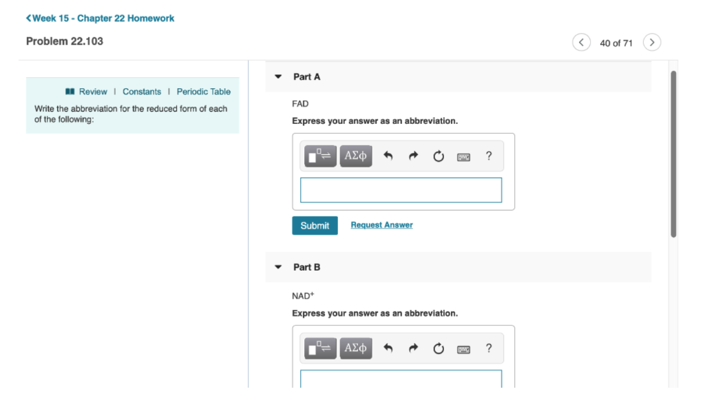 Solved Week 15-Chapter 22 Homework Problem 22.103 40 of 71 | Chegg.com