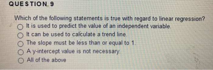 Solved Which of the following statements is true with regard | Chegg.com