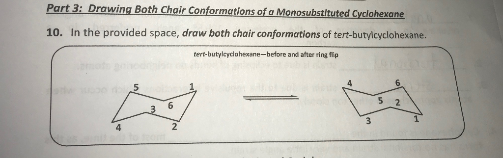 Solved Part 3: Drawing Both Chair Conformations of a | Chegg.com