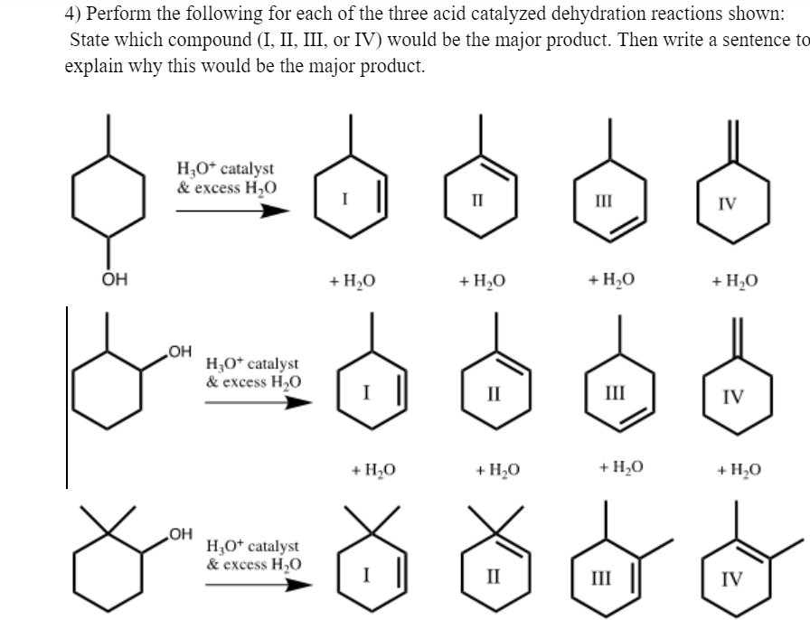 Solved 4) Perform the following for each of the three acid | Chegg.com