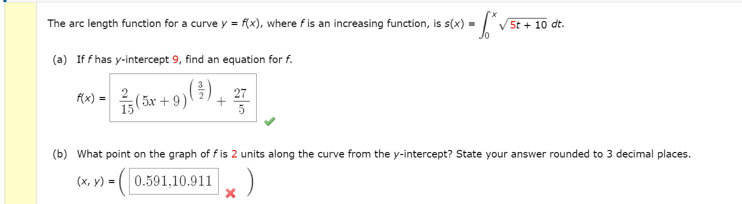 Solved The arc length function for a curve y=f(x), where f | Chegg.com Solved The arc length function for a curve y=f(x), where f | Chegg.com