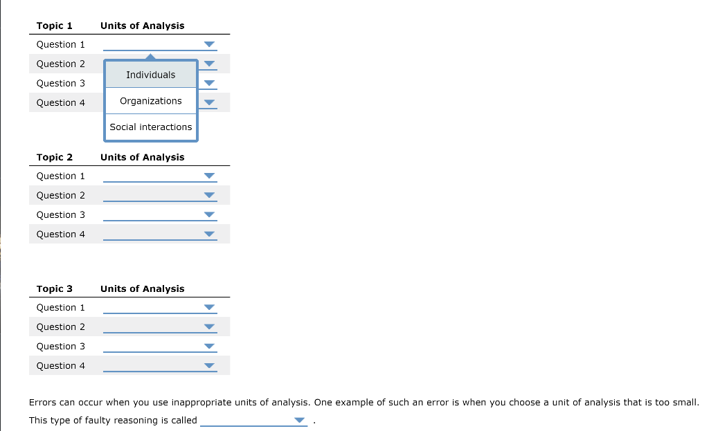 Solved The same broad research topic can be explored from | Chegg.com
