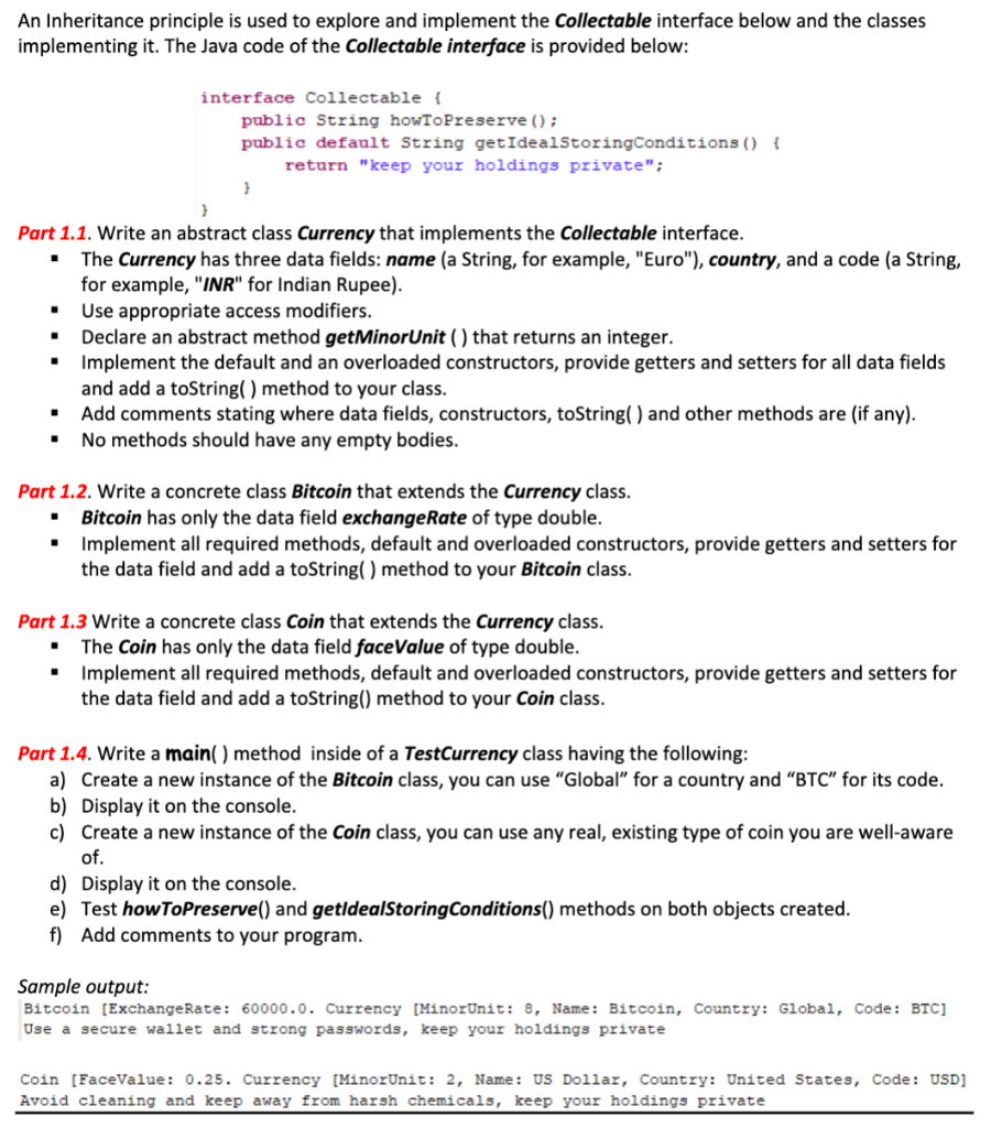Solved An Inheritance principle is used to explore and | Chegg.com