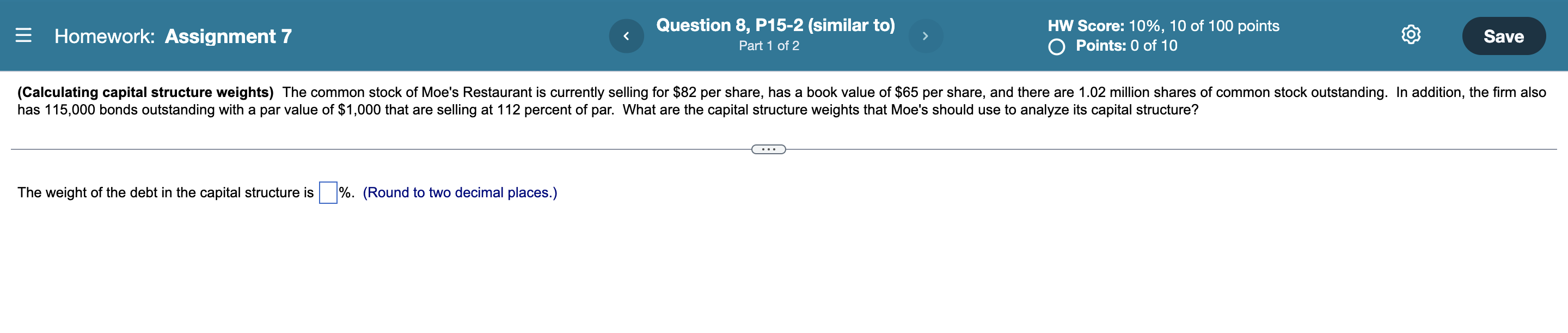 Solved Homework Assignment 7 Question 8 P15 2 Similar To