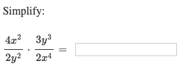 Solved Simplify: 4x2 3y3 2y2 2.4 | Chegg.com