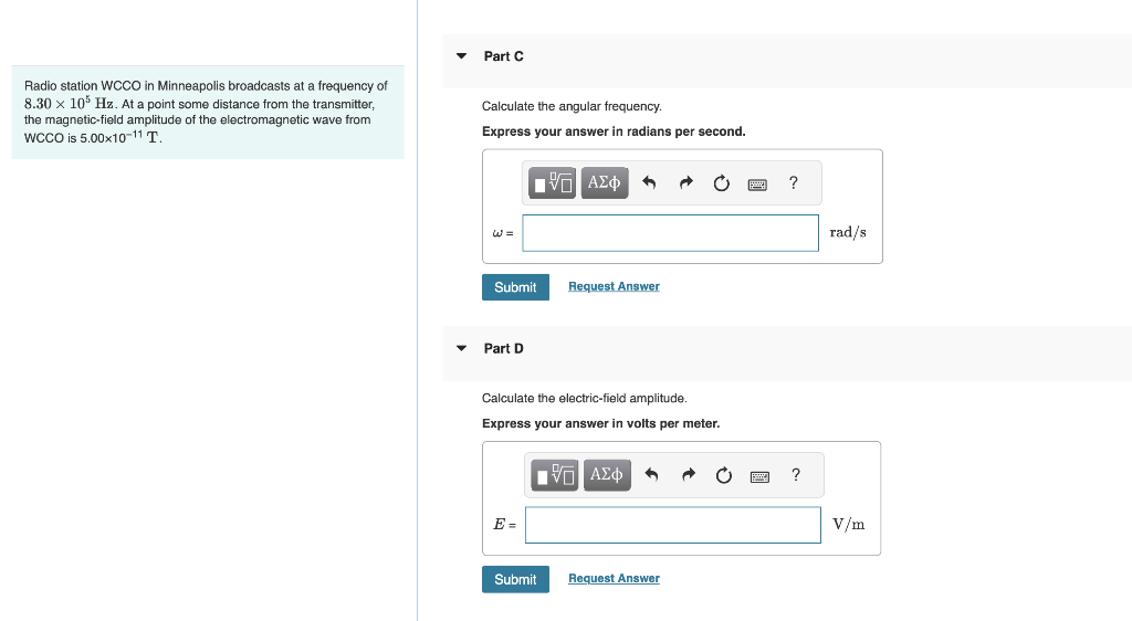 Solved Radio station WCCO in Minneapolis broadcasts at a | Chegg.com