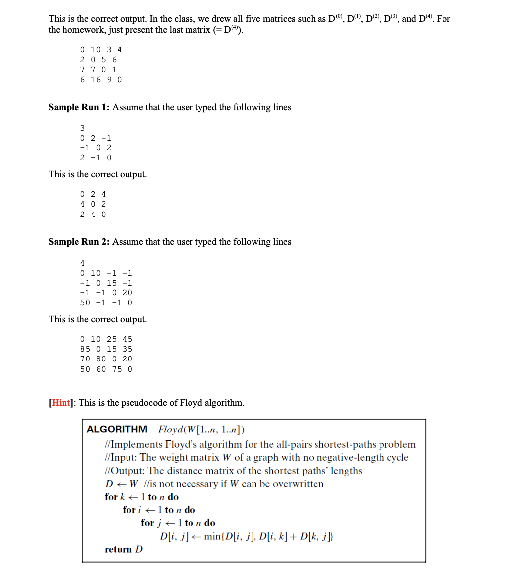 Solved 2. Write a C++ (or Java) program for hw12_2 that | Chegg.com