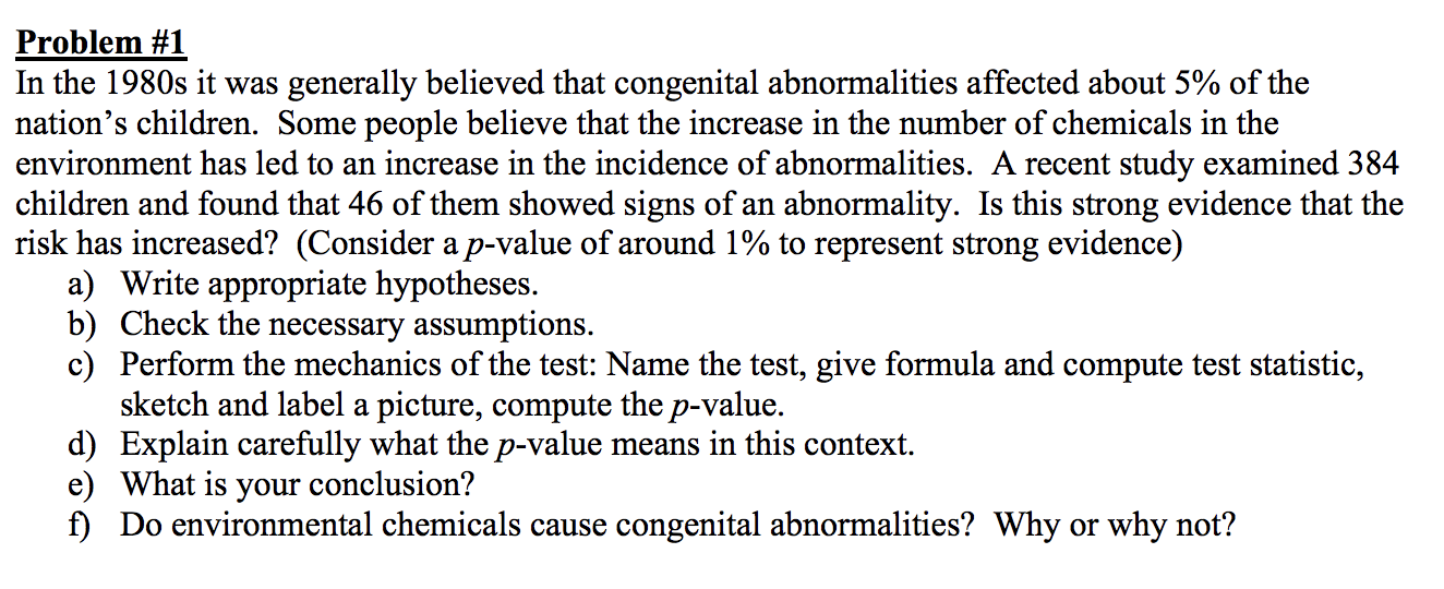 Solved Problem #1 In the 1980s it was generally believed | Chegg.com