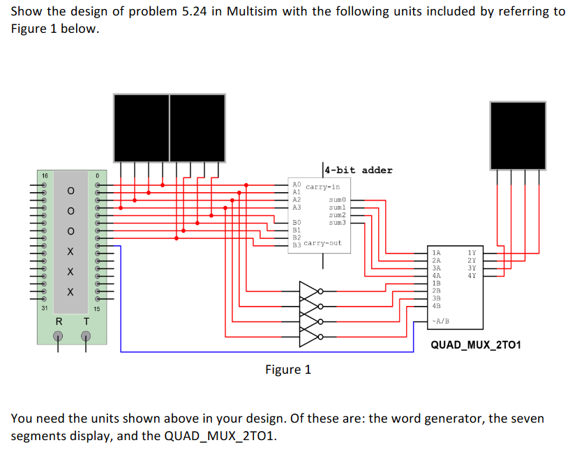 Solved Show the complete design of a 4-bit ALU with function | Chegg.com