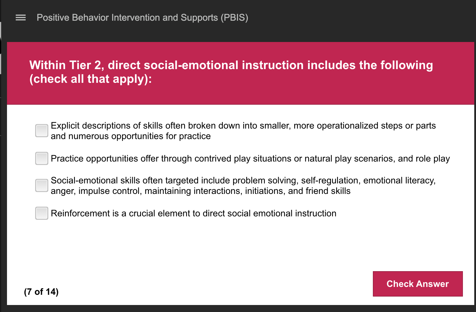 Solved Explicit descriptions of skills often broken down | Chegg.com