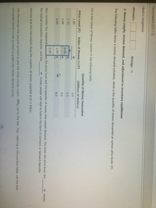 Solved Homework (Ch 17) « Back to Assignment 2. Money | Chegg.com Solved Homework (Ch 17) « Back to Assignment 2. Money | Chegg.com