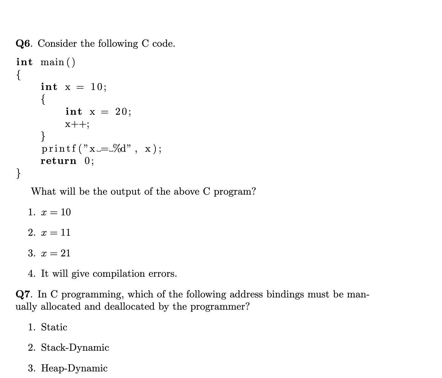Solved please answer the following two questions below, | Chegg.com