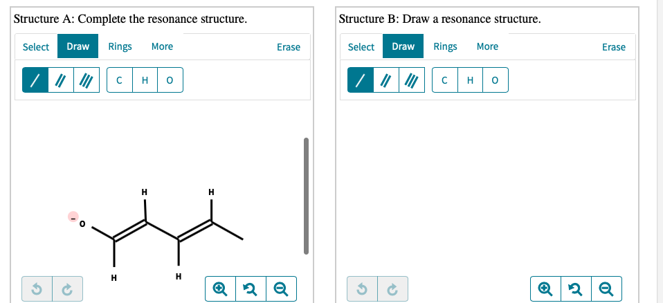 Solved Three resonance structures of the given anion are | Chegg.com