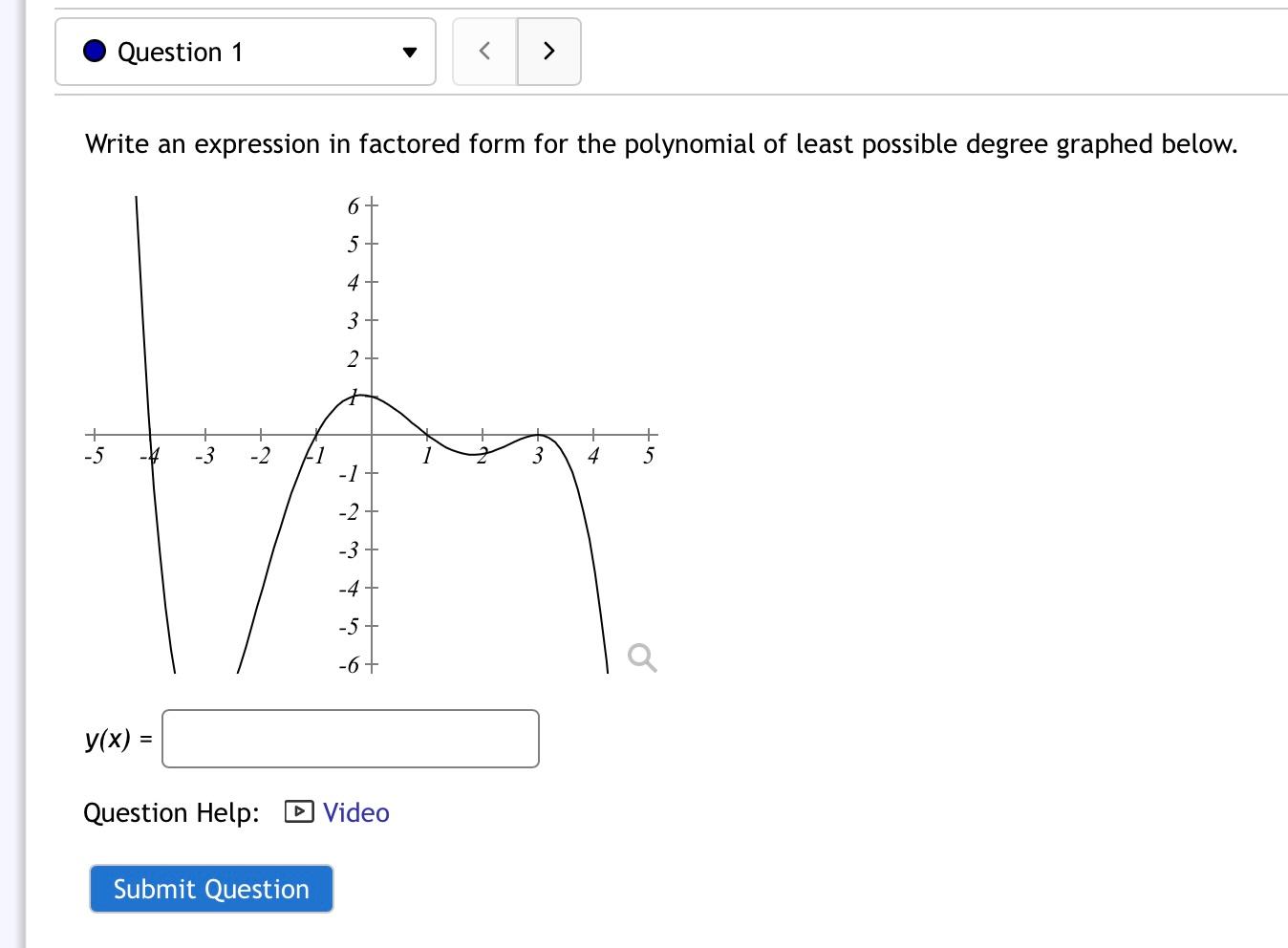 Solved Question 1 > Write an expression in factored form for | Chegg.com