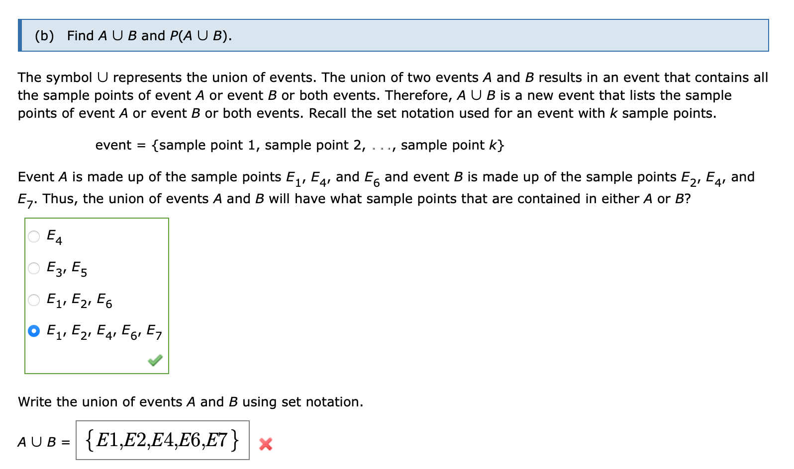 Solved Suppose That We Have A Sample Space With Five Equally