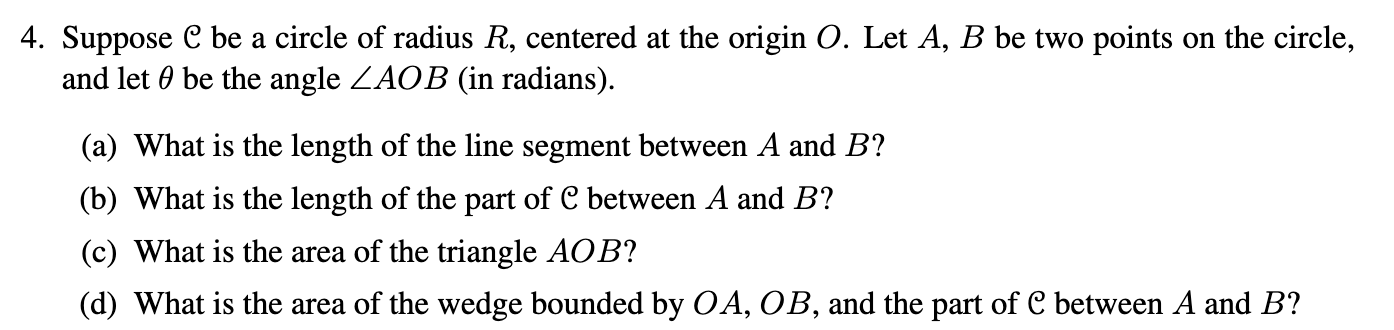 Solved 4. Suppose C be a circle of radius R, centered at the | Chegg.com