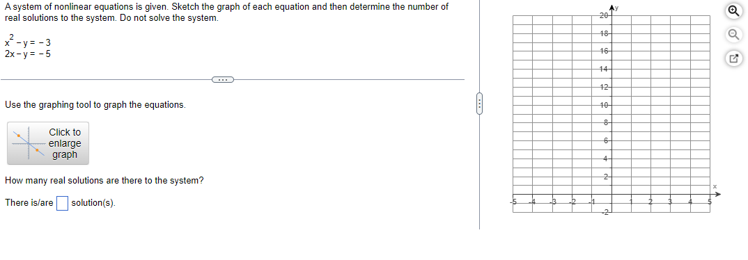 Solved AY A system of nonlinear equations is given. Sketch | Chegg.com