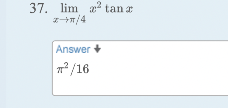 Solved 35,36,37, and 38 Use continuity to evaluate the | Chegg.com