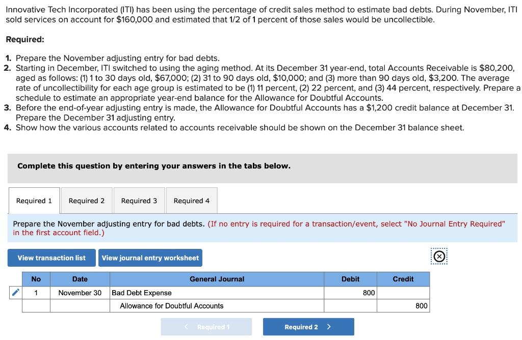 Solved Innovative Tech Incorporated (ITI) has been using the | Chegg.com