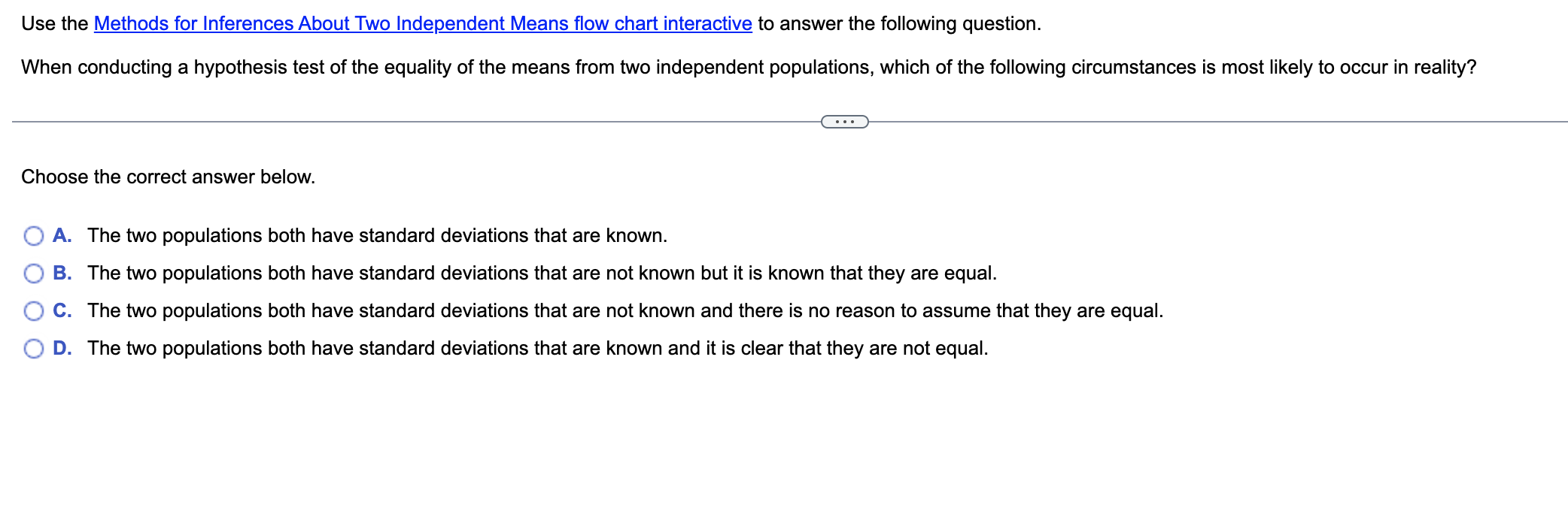 Solved Use the Methods for Inferences About Two Independent | Chegg.com