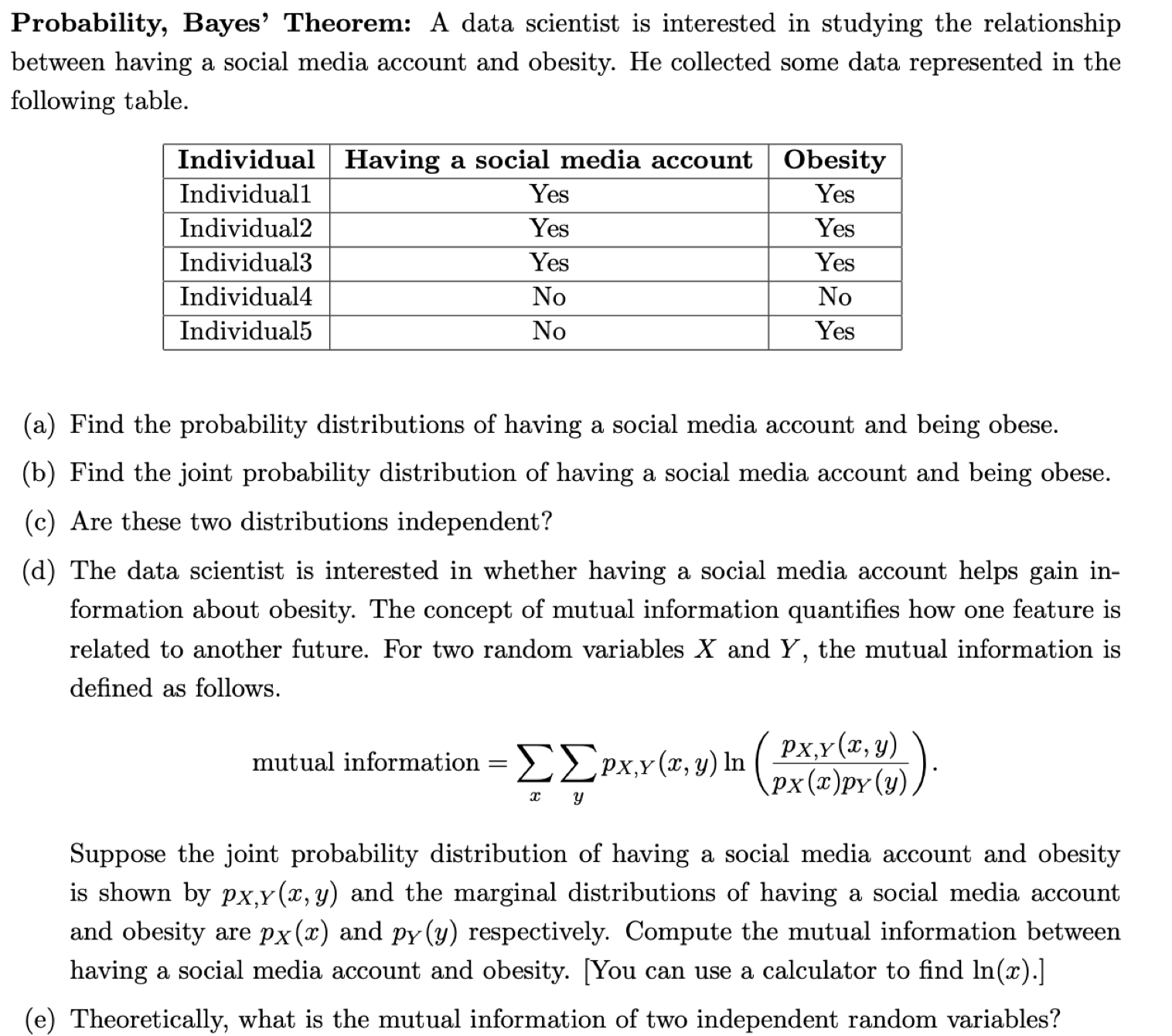 Probability, Bayes' Theorem: A data scientist is | Chegg.com