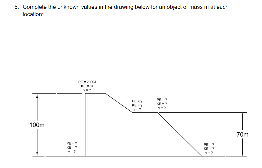 5. Complete the unknown values in the drawing below | Chegg.com