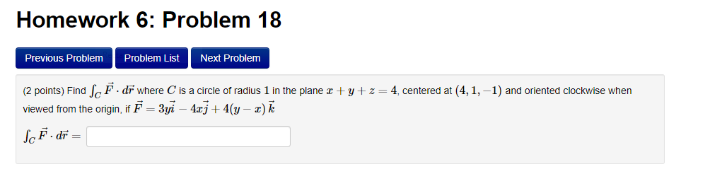 Solved Homework 6: Problem 18 Previous Problem Problem List | Chegg.com