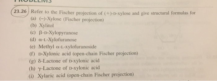 Solved (a) (-)-Xylose (Fischer projection) (b) Xylitol (c) | Chegg.com
