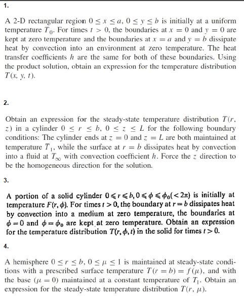 Solved A 2-D rectangular region 0≤x≤a,0≤y≤b is initially at | Chegg.com
