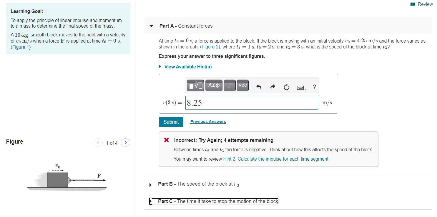 Solved To apply the principle of linear impulse and momentum | Chegg.com