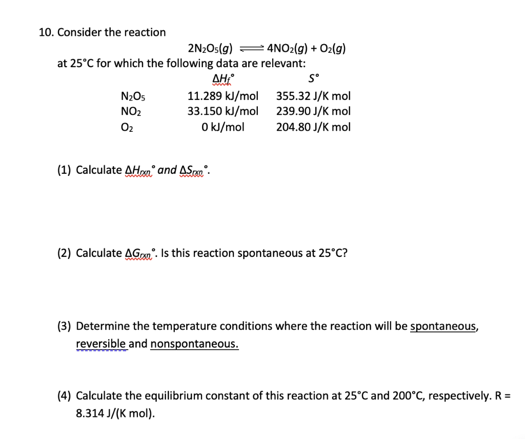 Solved 0. Consider the reaction 2 N2O5(g)⇌4NO2(g)+O2(g) at | Chegg.com