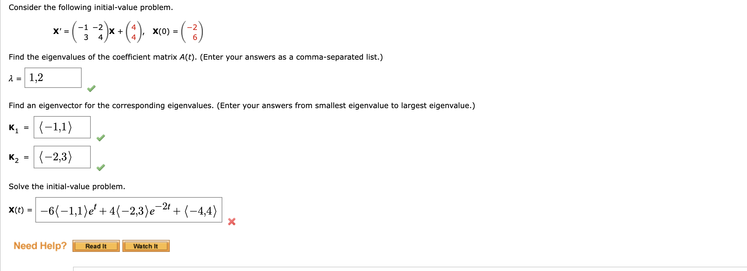 Solved Consider the following initial-value | Chegg.com
