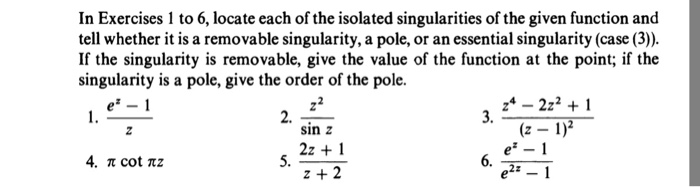 Solved In Exercises 1 to 6, locate each of the isolated | Chegg.com