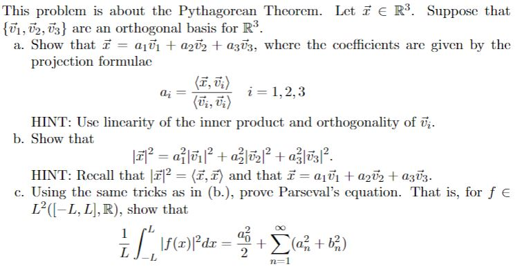 Solved This problem is about the Pythagorean Theorem. Let R. | Chegg.com