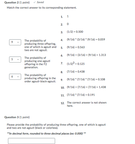 2. Hair pigmentation in mammals follows the generic | Chegg.com