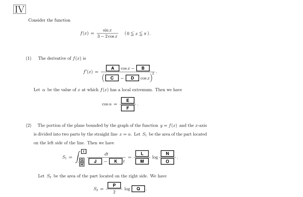 Solved IV Consider the function f() = sinx 3 - 2 cosc (O | Chegg.com