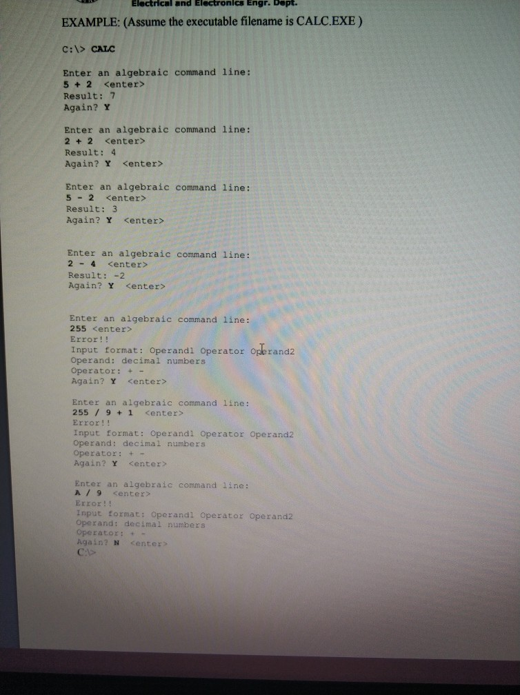 Solved in this simple calculator assignment. you are asked | Chegg.com