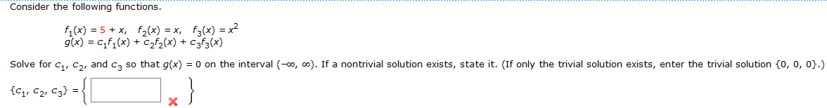 Solved Consider the following functions. | Chegg.com