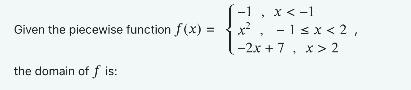 Solved code class="asciimath">Given the piecewise function | Chegg.com