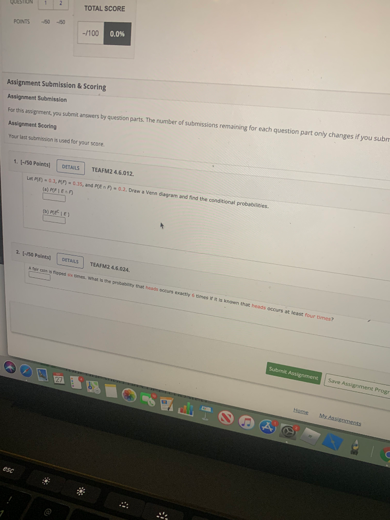 Solved QUESTION 2 TOTAL SCORE POINTS -150-150 -/100 0.0% | Chegg.com