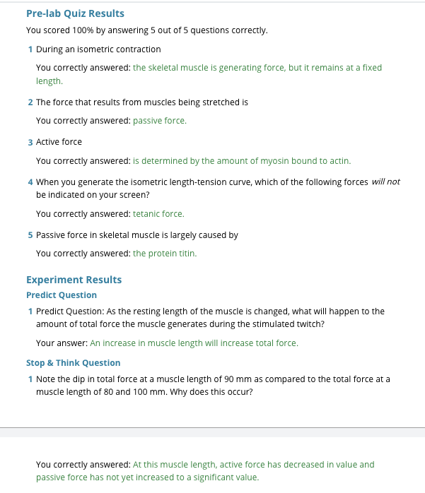 Solved 2 B) Activity 6: The Skeletal Muscle Length-Tension | Chegg.com