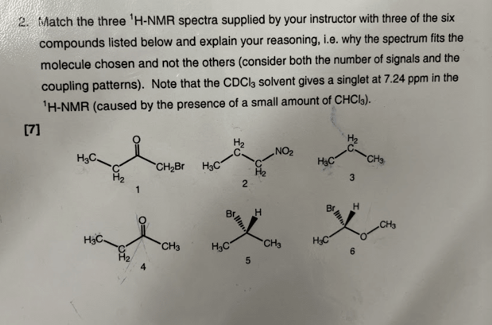 Solved The A matches Compound 5, B matches Compound 2 and C | Chegg.com