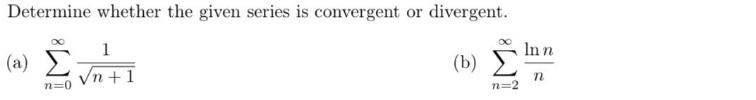 Solved Determine whether the given series is convergent or | Chegg.com