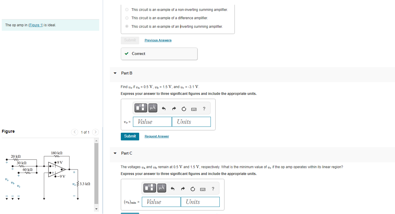 Solved This circuit is an example of a non-inverting summing | Chegg.com