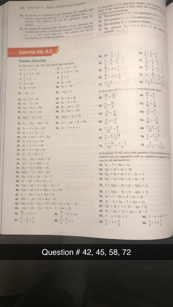 Solved produce a true statement 3(4 + x) has solution | Chegg.com