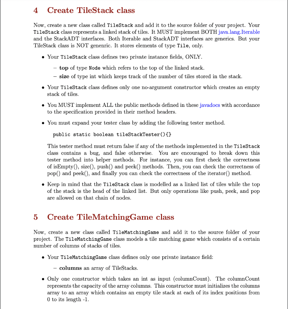 Solved 1 Getting Started Start by creating a new Java | Chegg.com