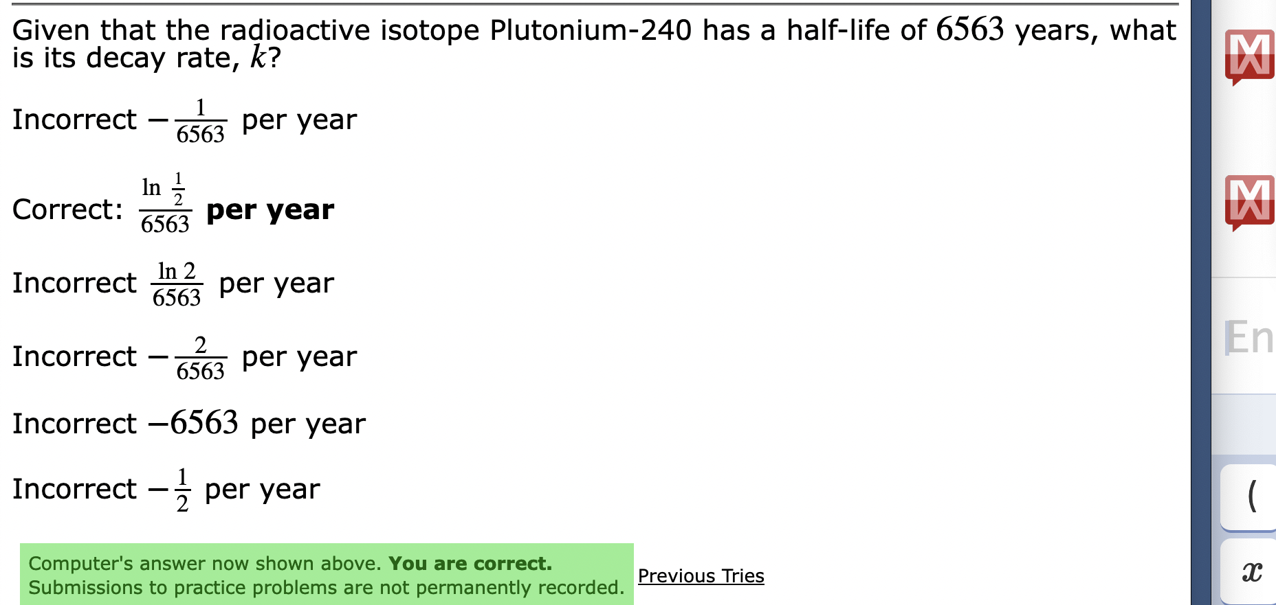 Solved Given that the radioactive isotope Plutonium-240 ﻿has | Chegg.com
