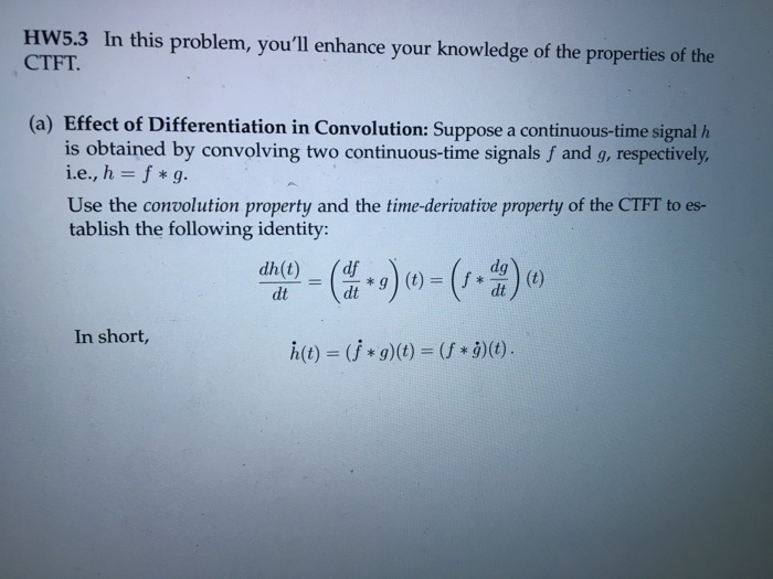 Solved HW5.3 In this problem, you'll enhance your knowledge | Chegg.com