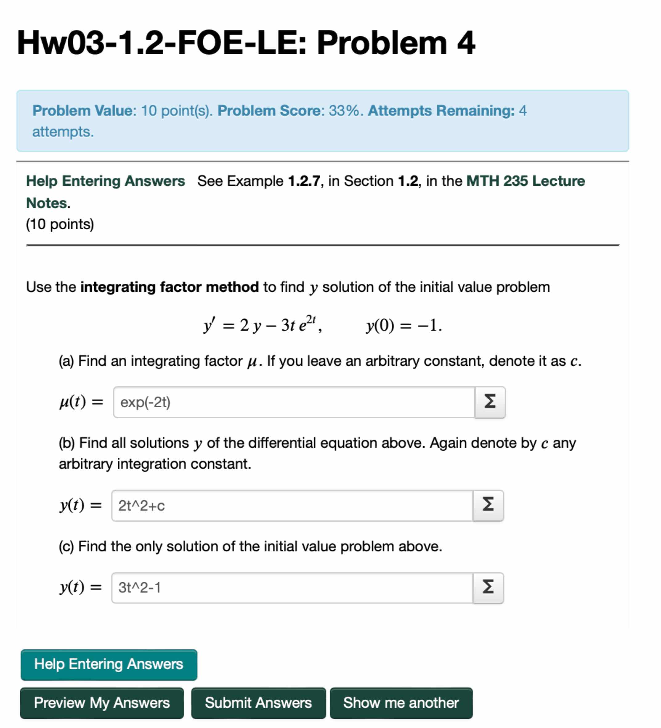 Solved Hw03-1.2-FOE-LE: Problem 4Problem Value: 10 | Chegg.com